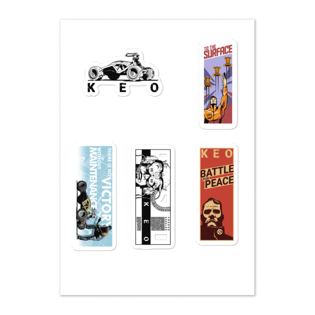 KEO Sticker sheet – Redcatpig Merch